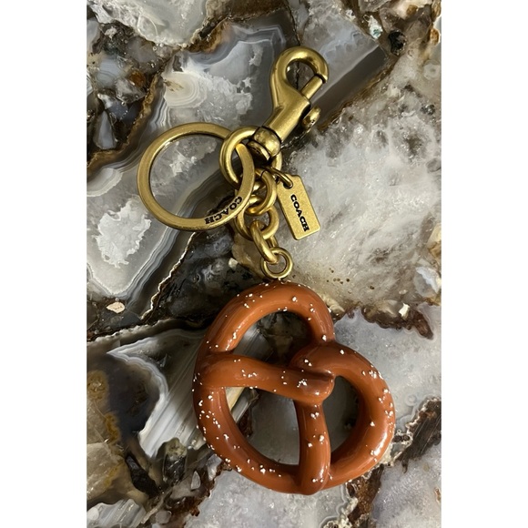 Coach | Accessories | Coach Pretzel Keychain Bag Charm | Poshmark